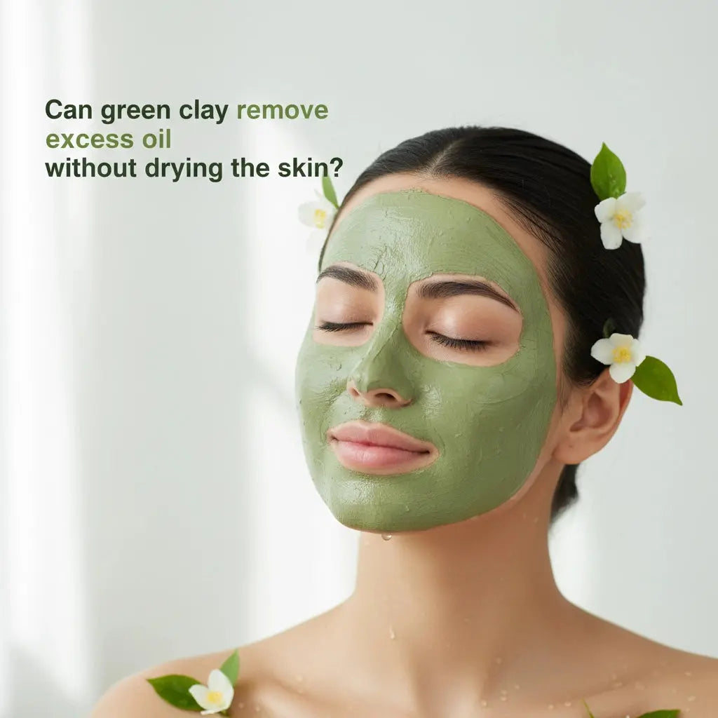 Can green clay remove excess oil without drying the skin? - CLAYER