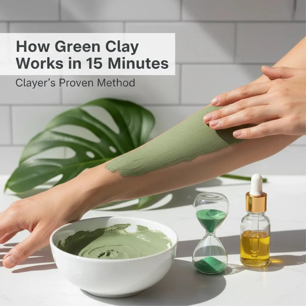 How Green Clay Works in 15 Minutes: Clayer's Proven Method - CLAYER