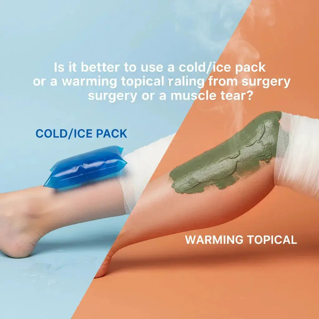Is it better to use a cold/ice pack or a warming topical when healing ...