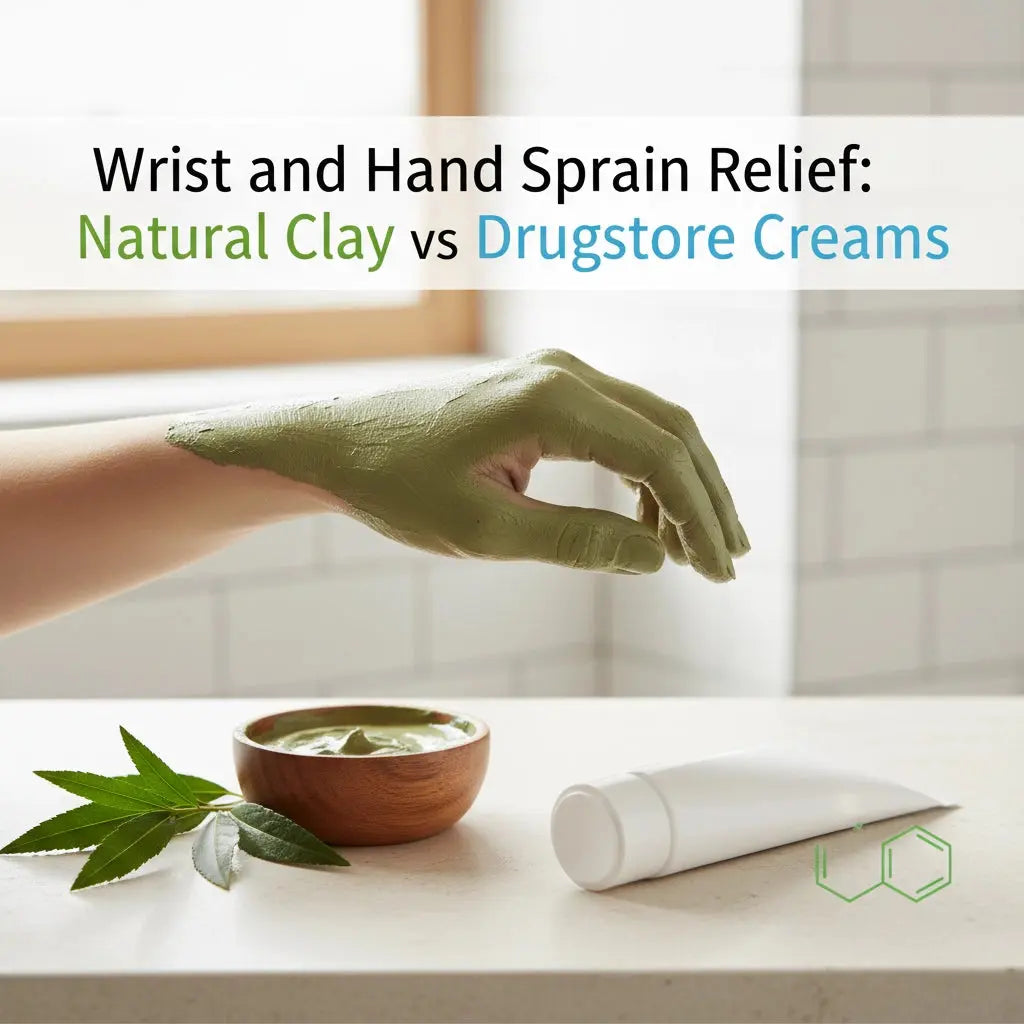 Wrist Sprain Relief: Natural Clay vs Drugstore Creams - CLAYER